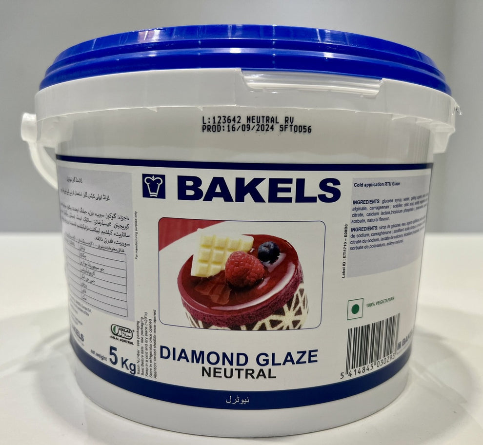 Bakels Diamond Glaze Neutral 5kg Made in Belgium – Bakers Supplies