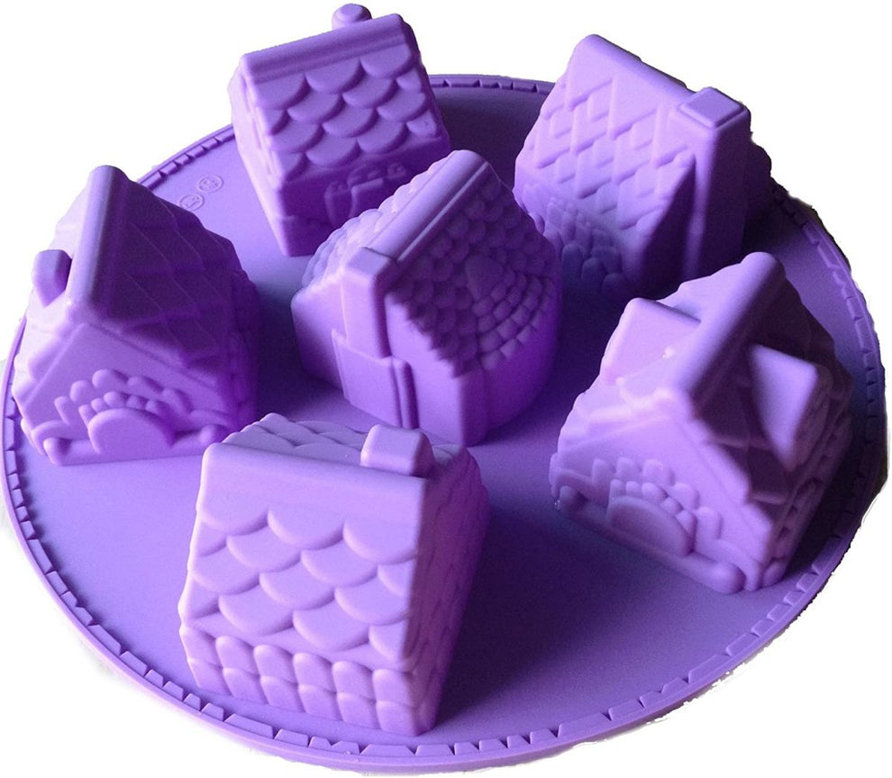 6 Cottage Cabin House Silicon Mold – Bakers Supplies