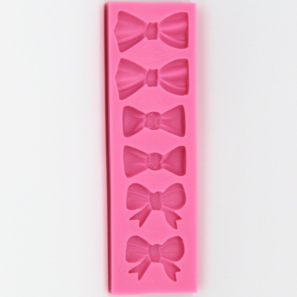 Silicon New 6 Bow Fondant Mold – Bakers Supplies
